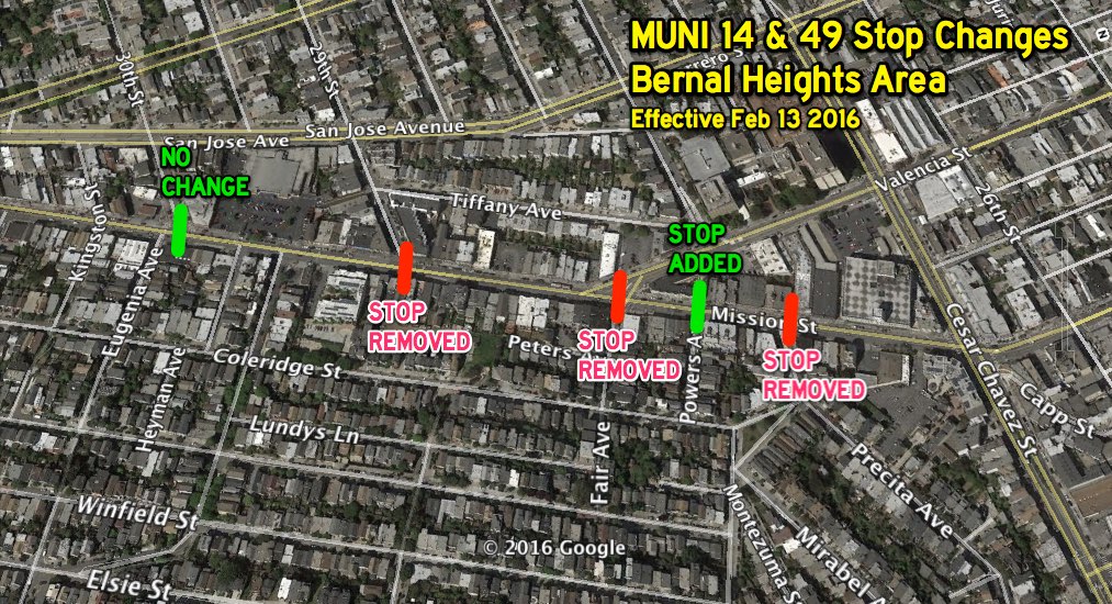 Big Changes to MUNI Bus Stops Along Mission Street in Bernal Heights ...