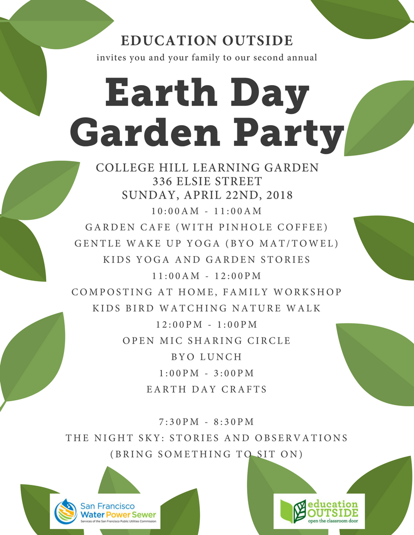 Sunday: Earth Day Festivities at the College Hill Learning Garden ...